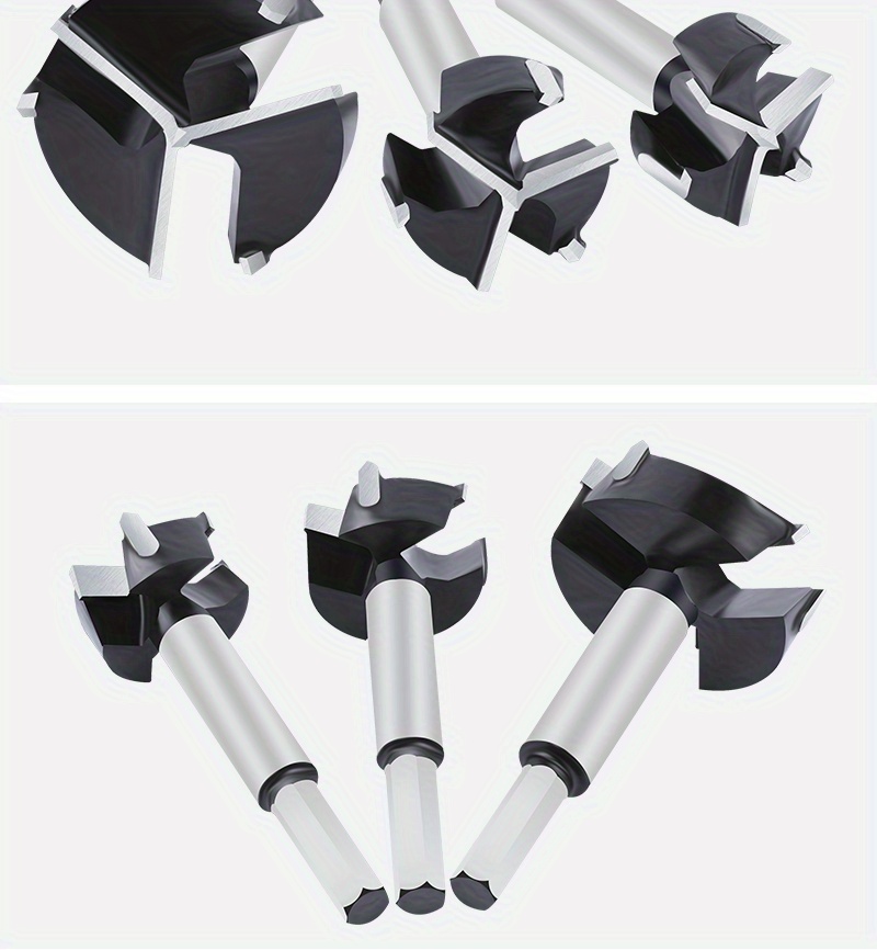 Three blade Woodworking Drill Bit Hole Cutter Milling Cutter - Temu ...