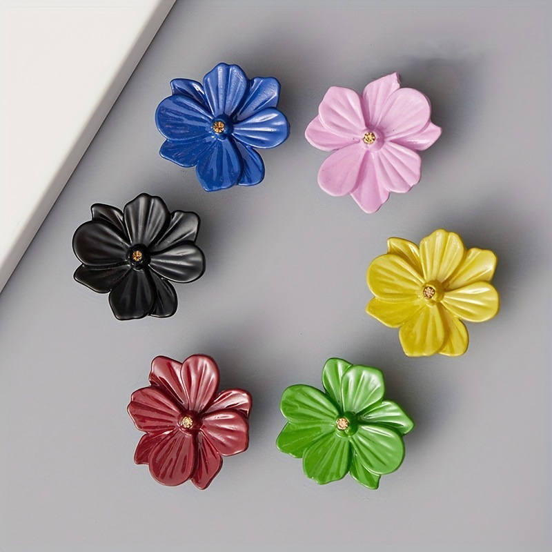 Colorful Flowers Kitchen Cabinet Door Handle Bedroom - Temu