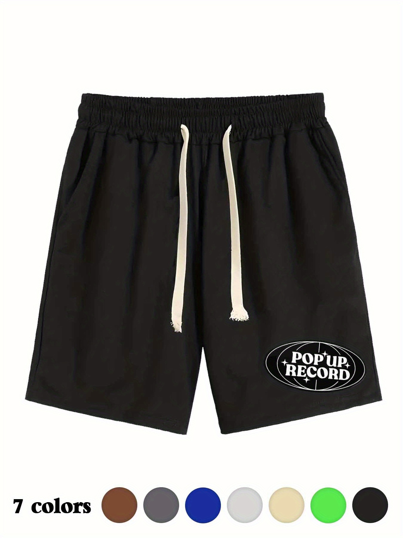" record" print men's shorts casual slightly stretch - Temu Netherlands