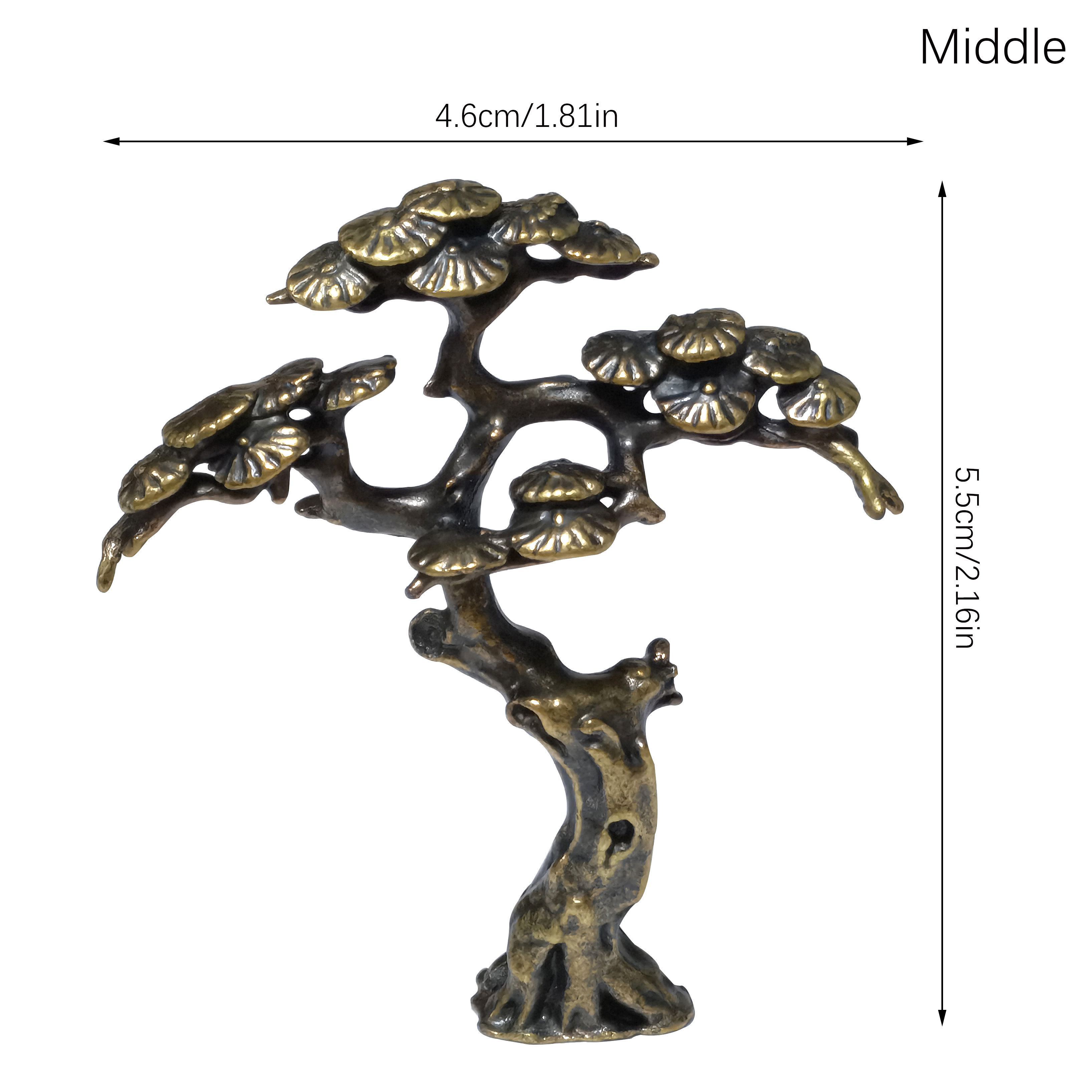 Miniature Pine Tree Statue Decorative Bonsai Home Patio - Temu