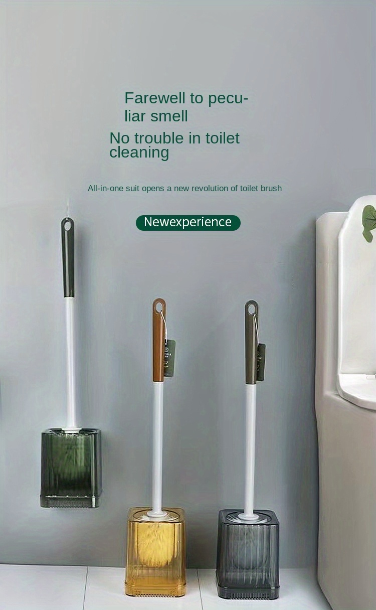 Long Handle Silicone Cleaning Brush Wall mounted Toilet - Temu Australia