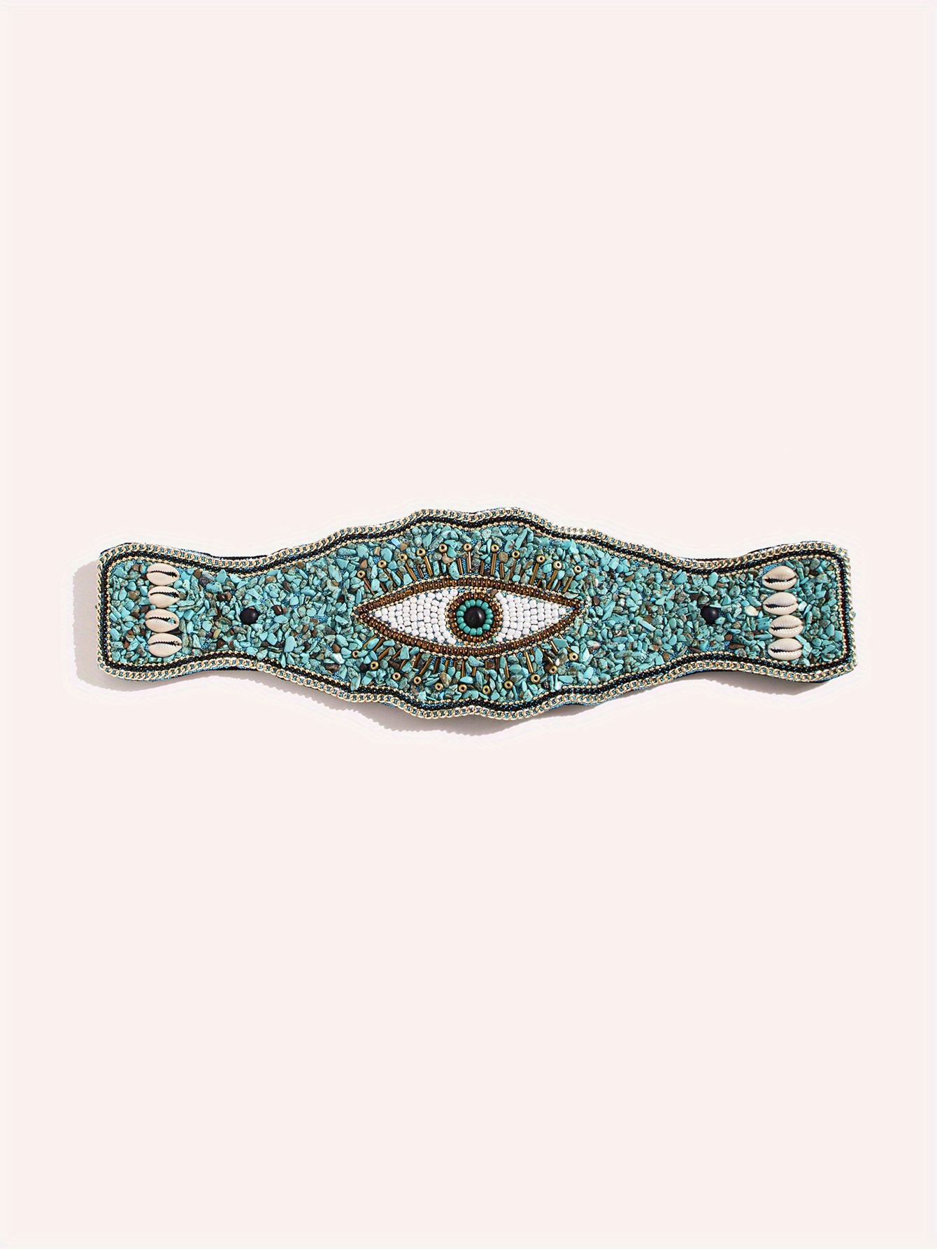 Boho Eye Handmade Waistband Turquoise Shell Beads Decor - Temu