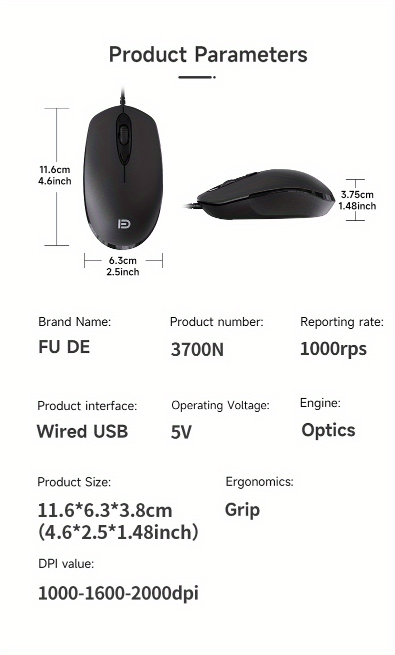 Universal Basic Office Mouse E sport Accurate Positionina - Temu United ...