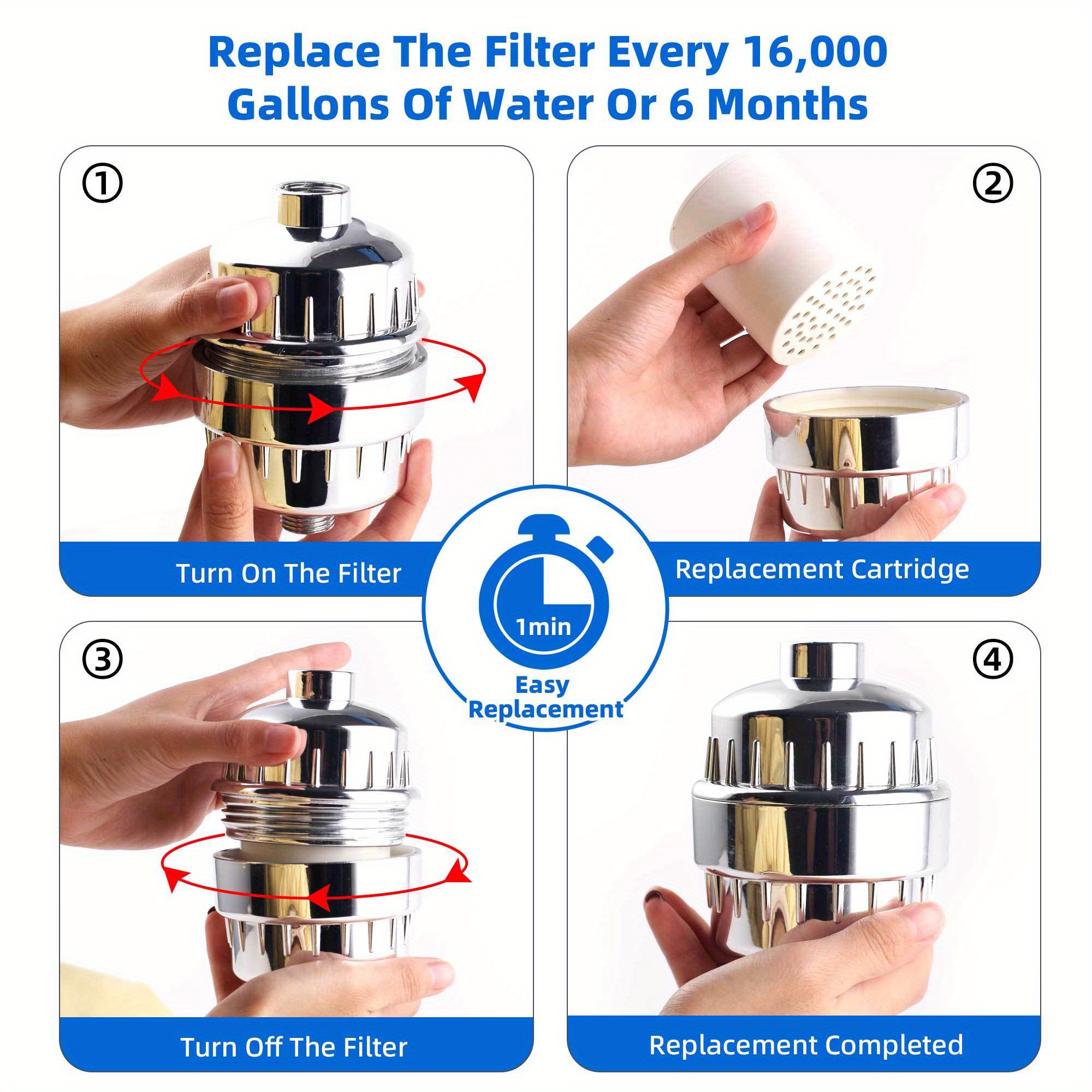 18 stage Shower Head Filter Cartridge: Clean - Temu Australia