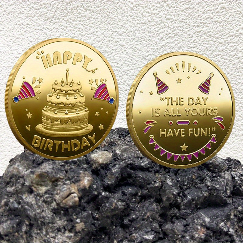 Happy Birthday Fun Collection Coin Gift Coin - Temu