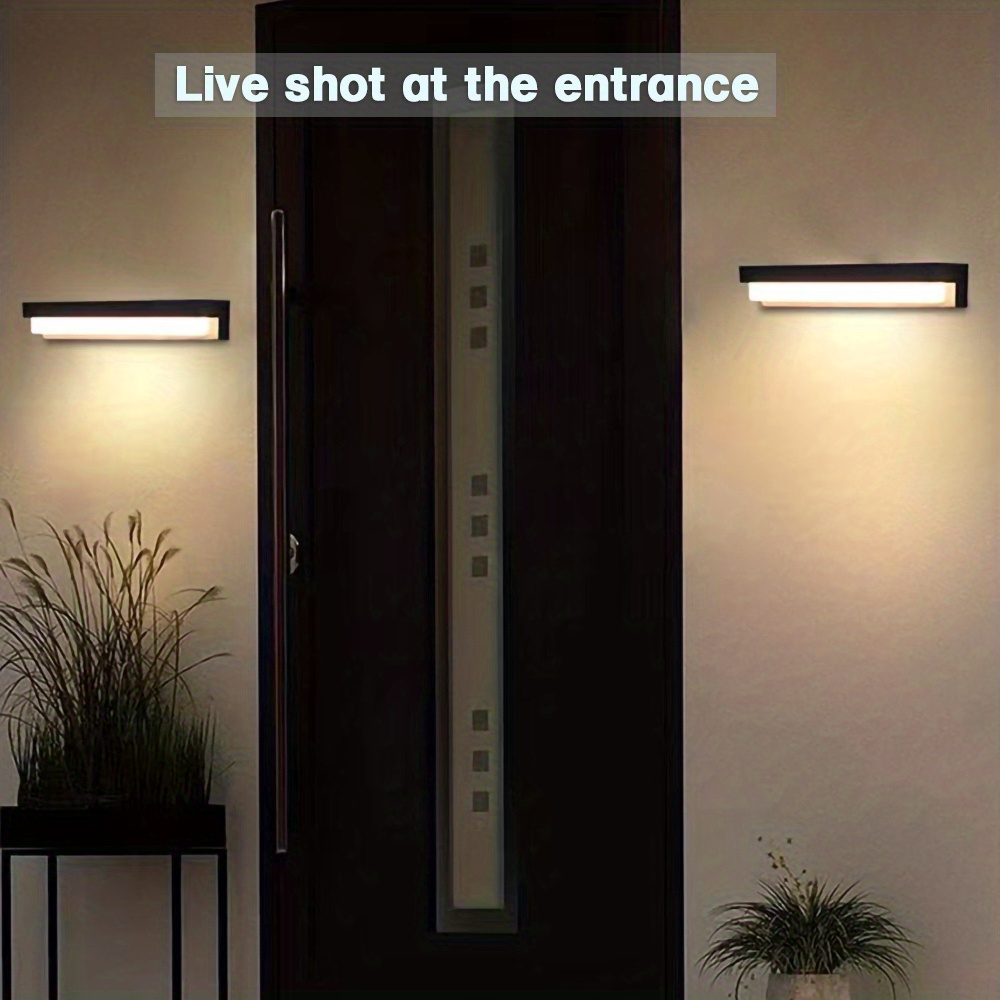 Wall Lamp Modern Solar Outdoor Waterproof Perfect Courtyard - Temu ...