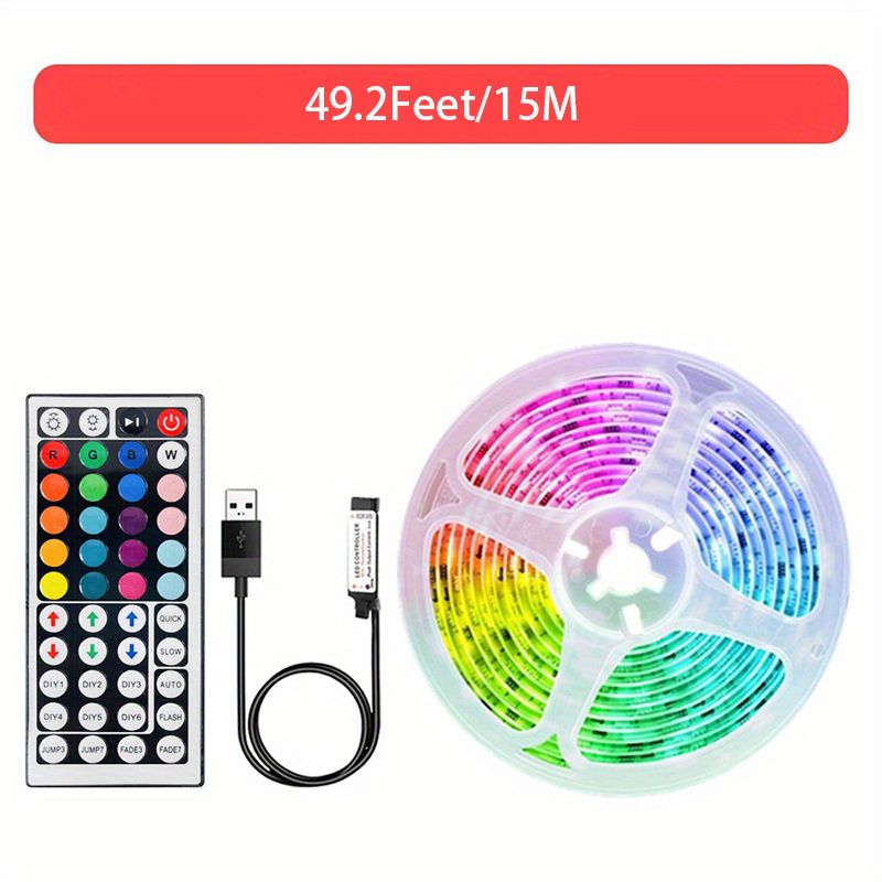 Led Strip Light Rgb 2835 Infrared 44 Key Controller Night - Temu United ...