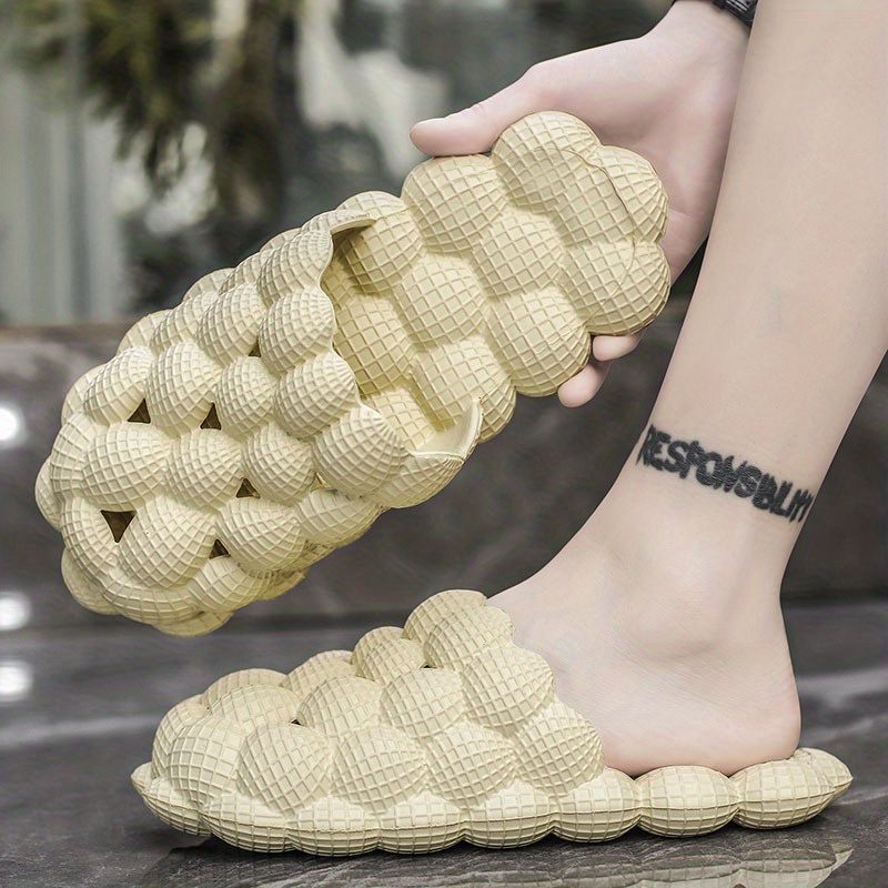 Women's Trendy Pure Color Slippers Creative Indoor Round Toe - Temu ...
