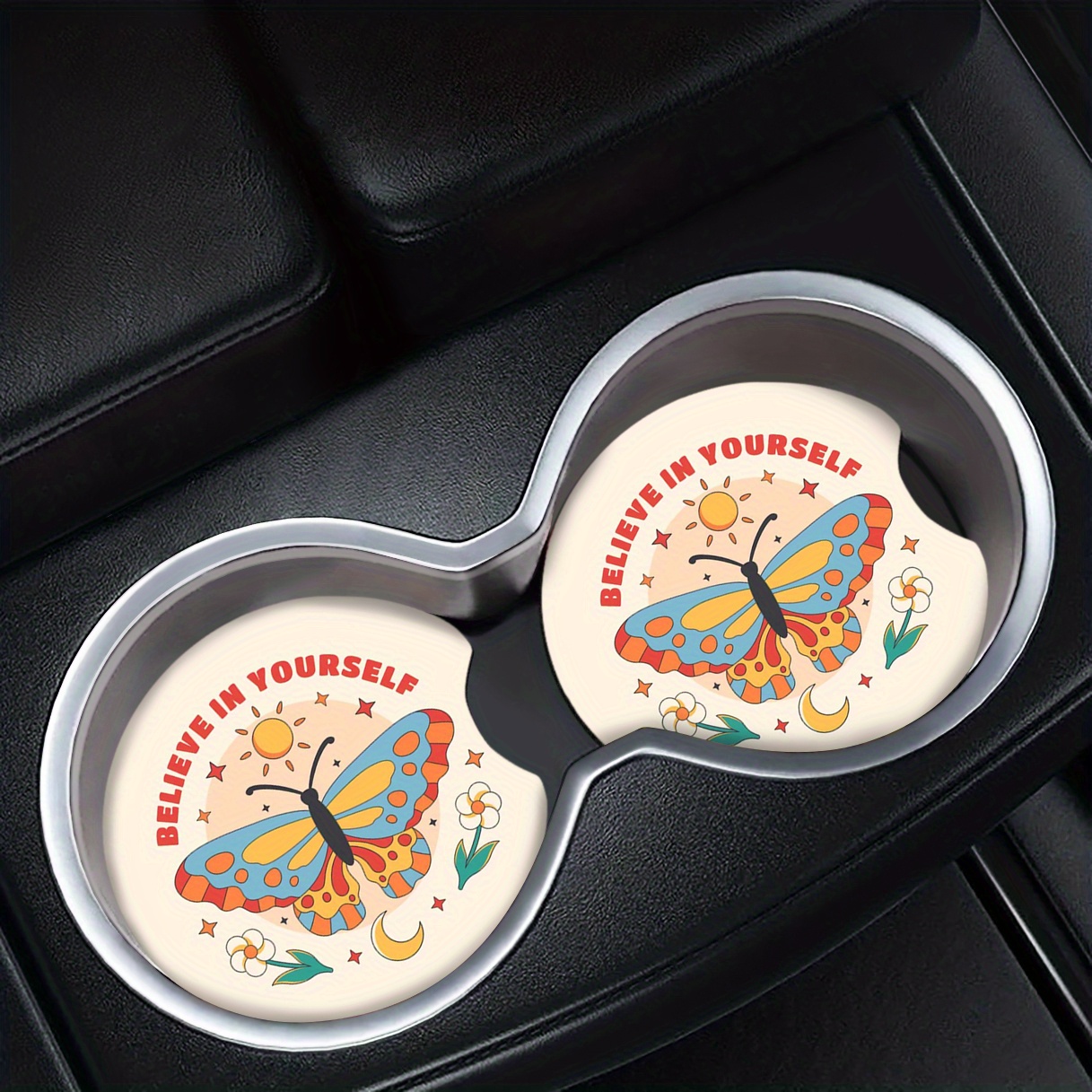 Absorbent Auto Drink Use Color Coasters Mats Vehicle Car - Temu United ...