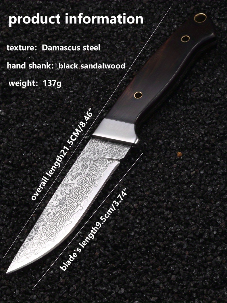Premium Hand Forged Outdoor Tool Knife Perfect Hunting - Temu