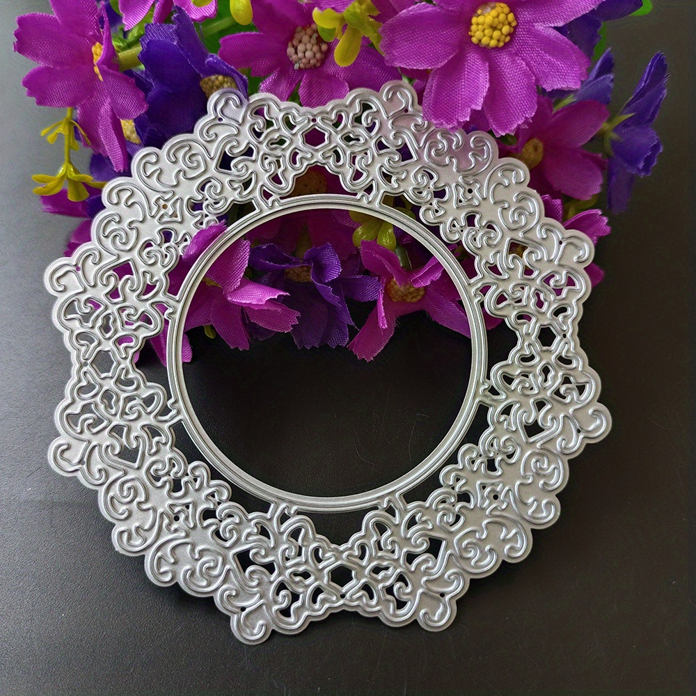 circle/wreath metal cutting dies diy decorative - Temu