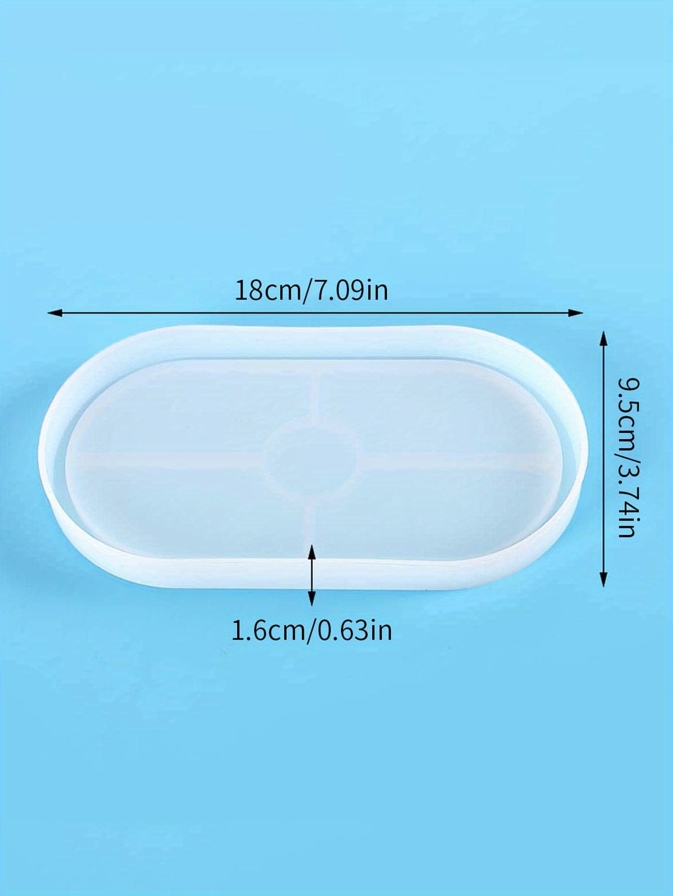 Diy Silicone Oval Tray Mold White Silicone Tray Maker Mold - Temu