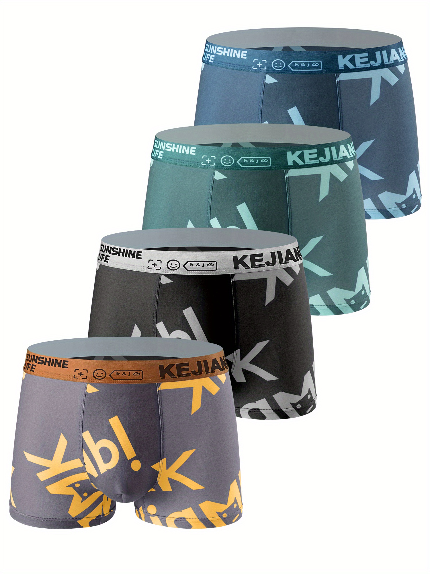 Men's Fashion Graphic Underwear Slim Fit Breathable Comfy - Temu United ...