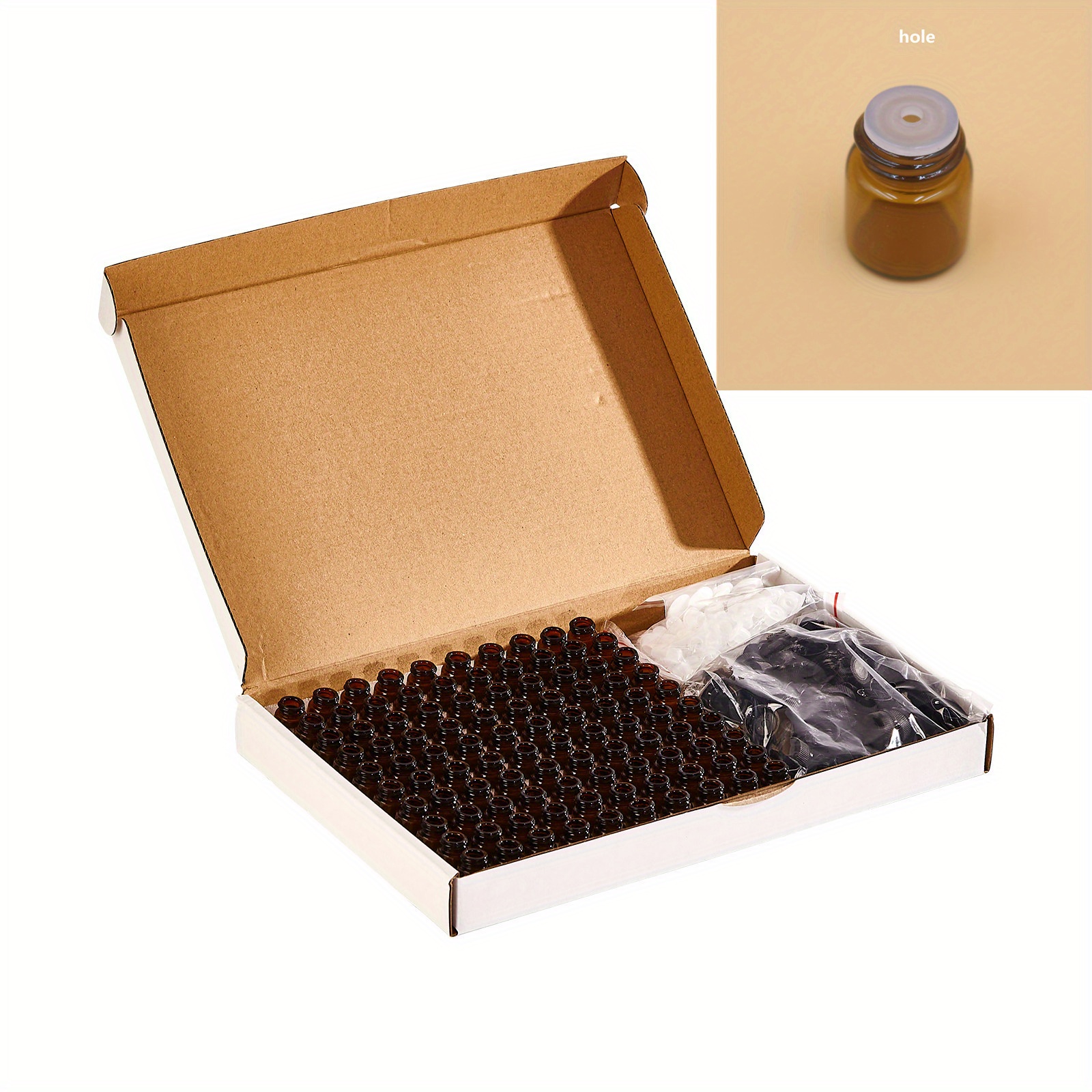 brown mini essential oil bottles reducers perfect - Temu New Zealand