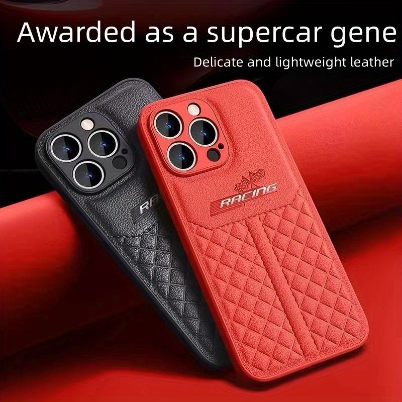 Artificial Leather Advanced Phone Case Iphone - Temu United Kingdom