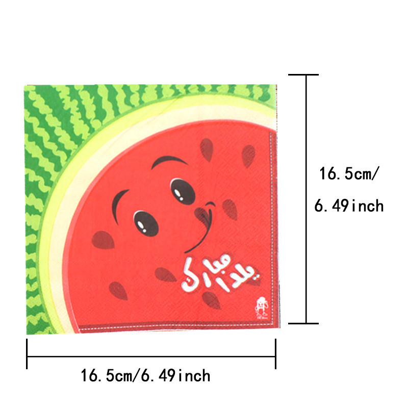 Watermelon Theme Party Supplies Tableware Paper Lunch - Temu Australia