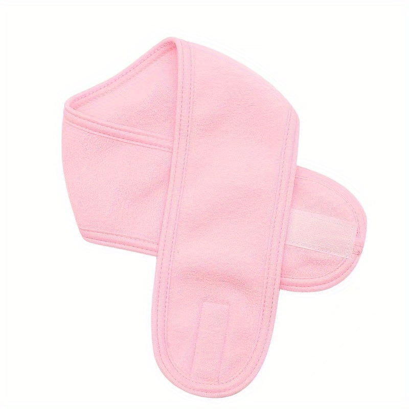 1pc Solid Color Adjustable Headband Spa Headband For Face Washing ...