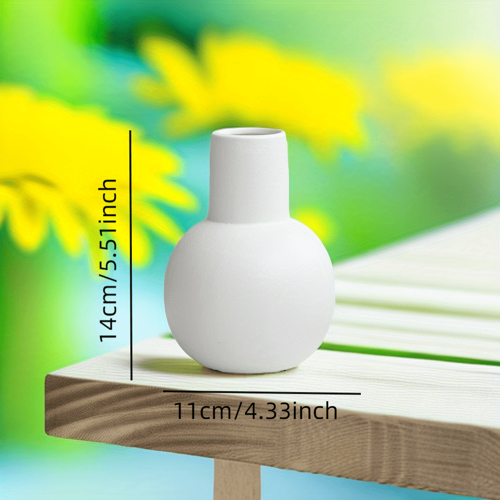 Vases Decor Ceramic Flower Vase Room Decor Modern Rustic - Temu New Zealand