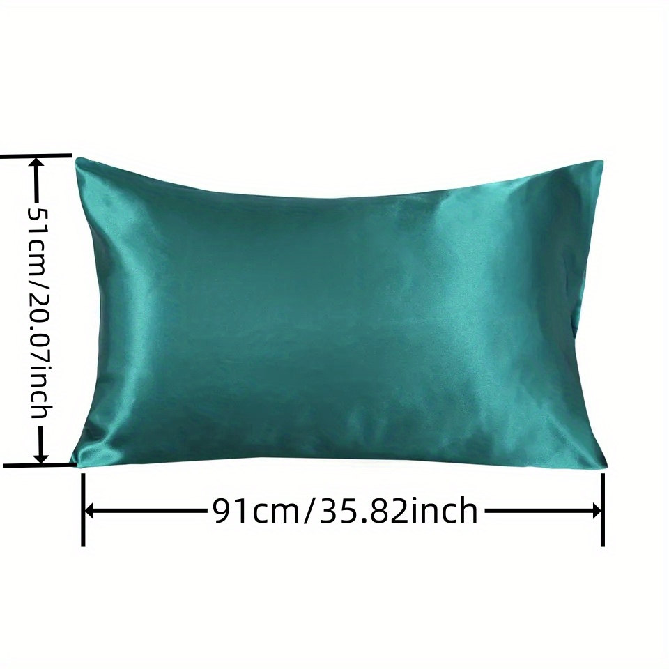 Solid Color Pillowcases Lightweight Luxury Satin Pillowcase - Temu United