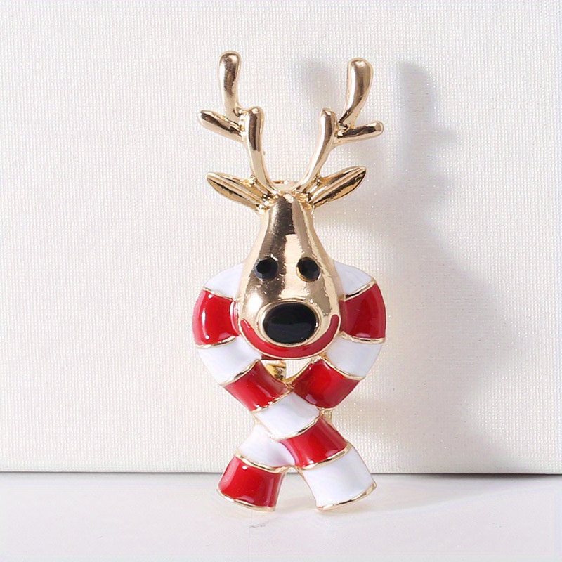 oil colorful elk brooch cute animal theme brooch - Temu