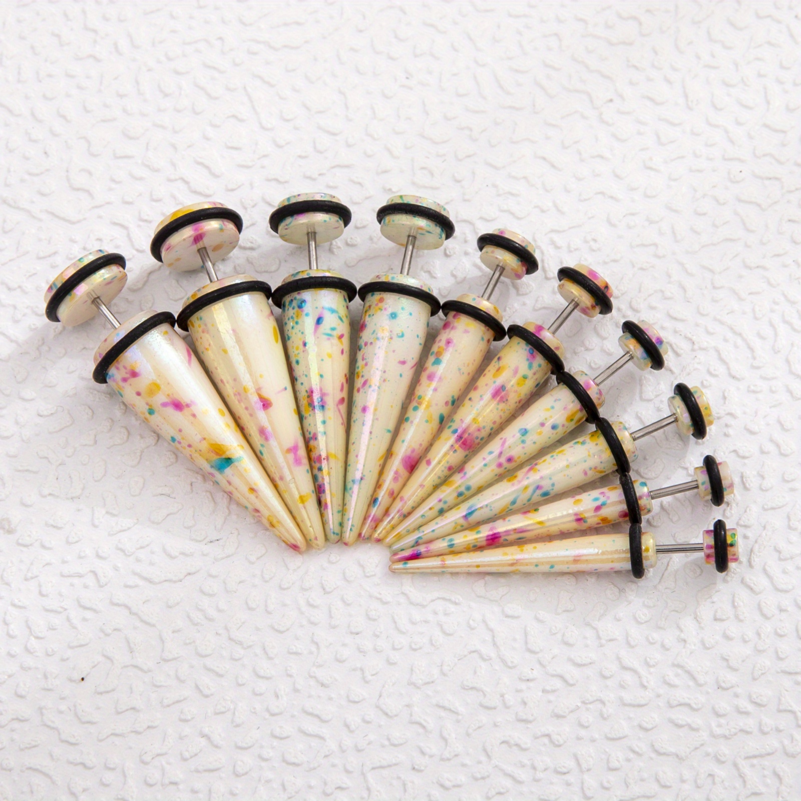 Acrylic Ear Plugs Point Cone Ear Expander Stainless - Temu Australia