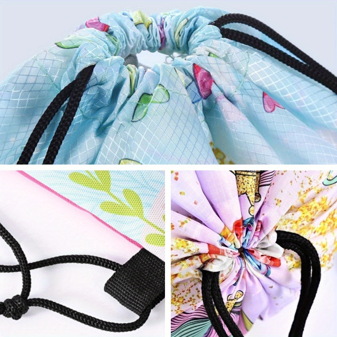 Drawstring Bundle Backpack Waterproof Cute Cartoon Folding - Temu Australia
