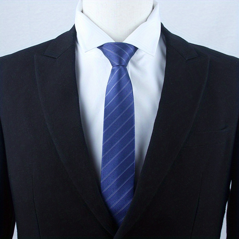 1pc Polyester Neckties Casual Tie Formal Suit Accessories Hand Tied Tie ...