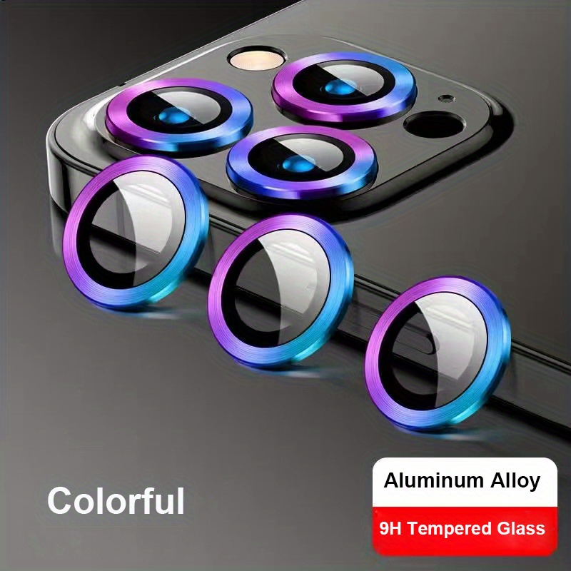 cd colorful camera len protector 9h tempered glass scratch - Temu ...