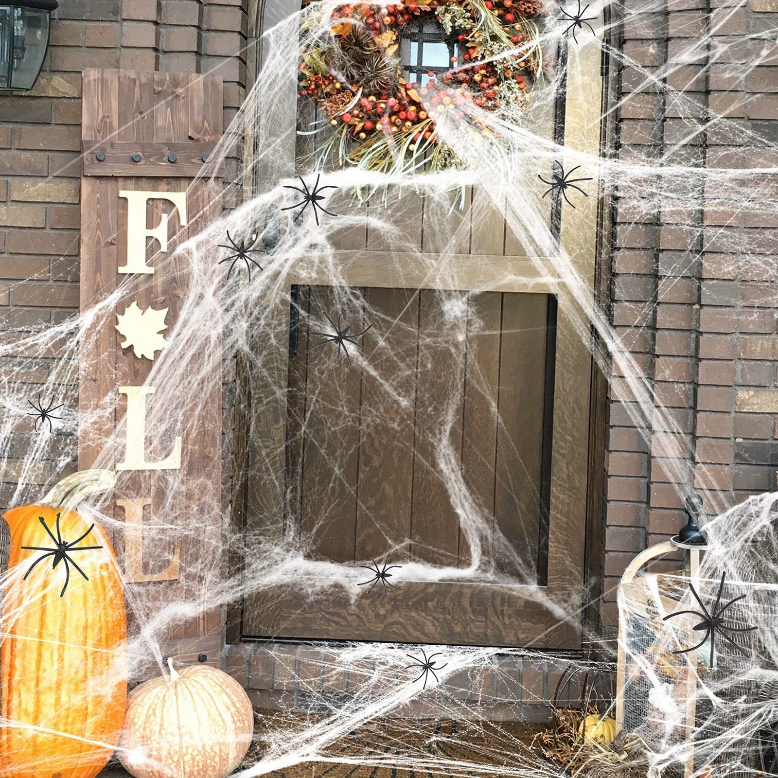 Halloween Spider Webs Decorations 40 Extra Spiders - Temu Australia