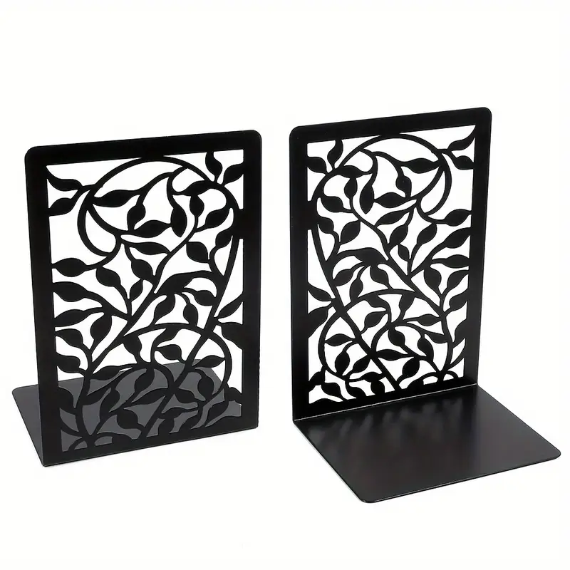 black infinity leaf bookends metal book shelf non slip metal - Temu ... black infinity leaf bookends metal book shelf non slip metal - Temu ...