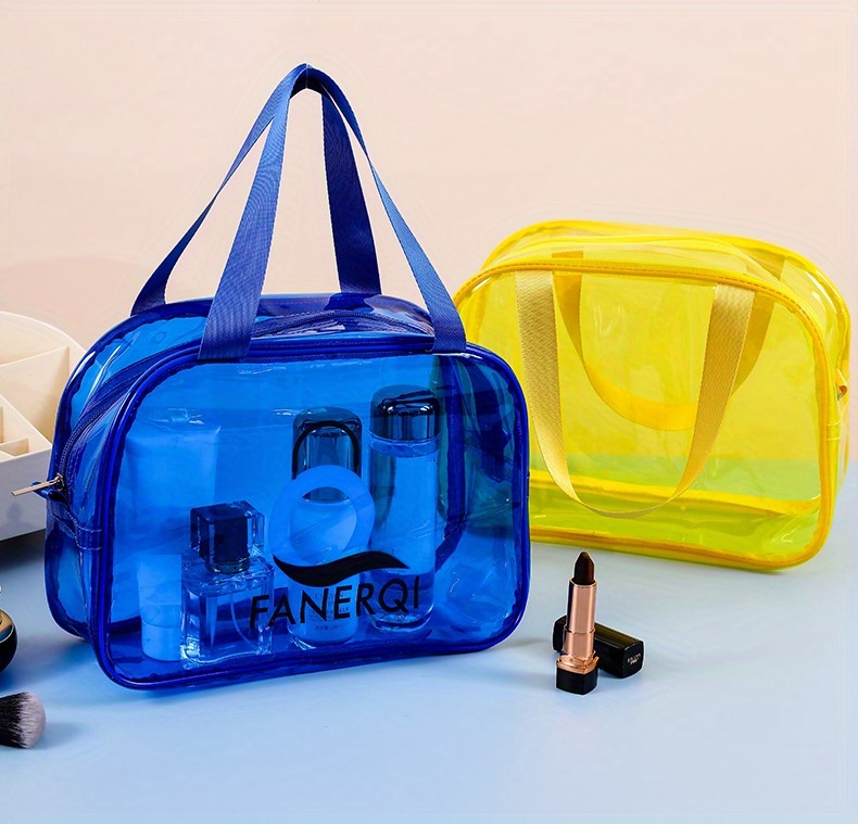 Clear Cosmetics Bag: Large Capacity Waterproof Toiletry Bag - Temu