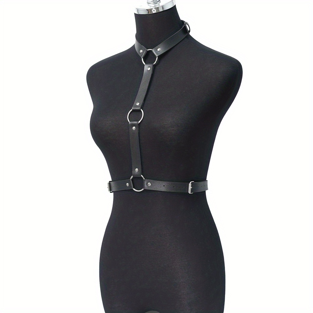 Pu Leather Bondage Restraints Nightclub Bondage Body Chain Temu