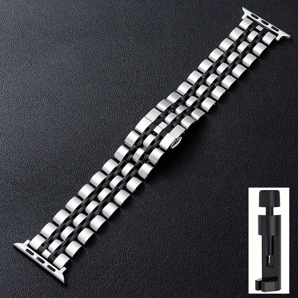 Compatible Iwatch Band Business Stainless Steel Metal - Temu Canada