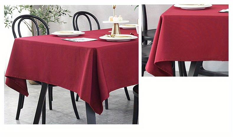 Linen Tablecloth Solid Color Fabric Restaurant Household - Temu Philippines