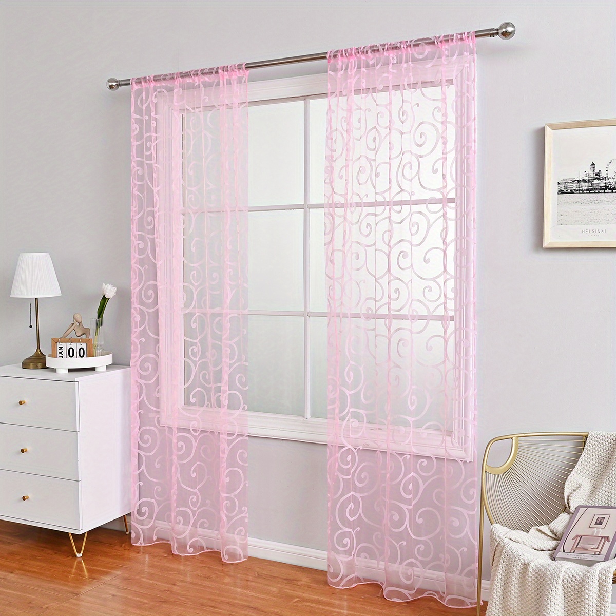 Translucent Sheer Curtain Balcony Partition Window Sheer - Temu