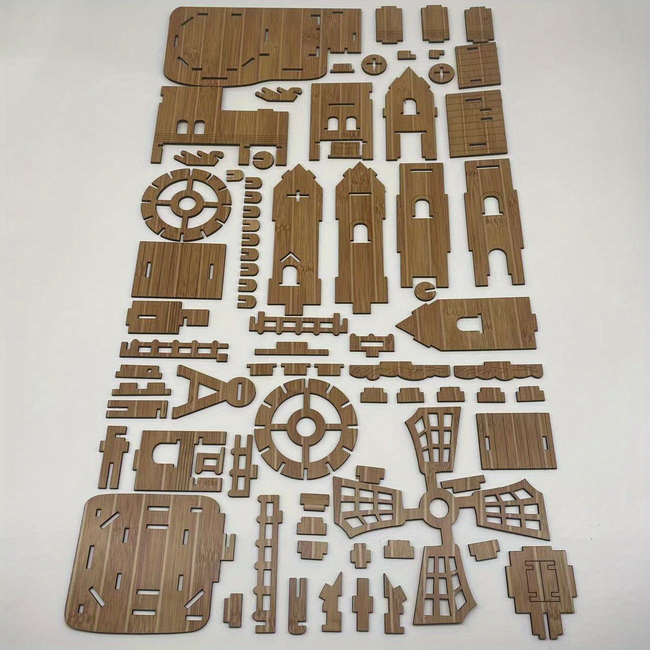Diy Wooden Puzzle Toys Architectural Models Diy Model House - Temu