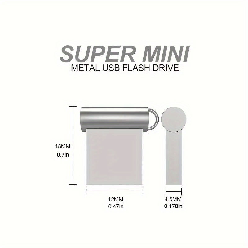 8gb Super Mini Metal Usb 2.0 Flash Drive 256gb Usb Stick - Temu United ...