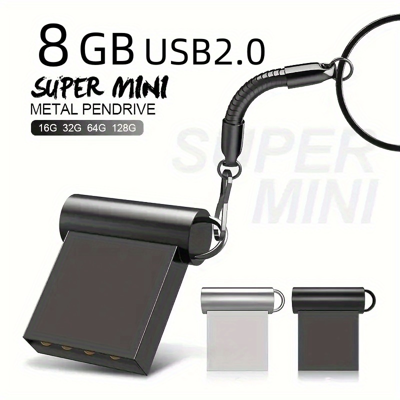 8gb Super Mini Metal Usb 2.0 Flash Drive 256gb Usb Stick - Temu United ...
