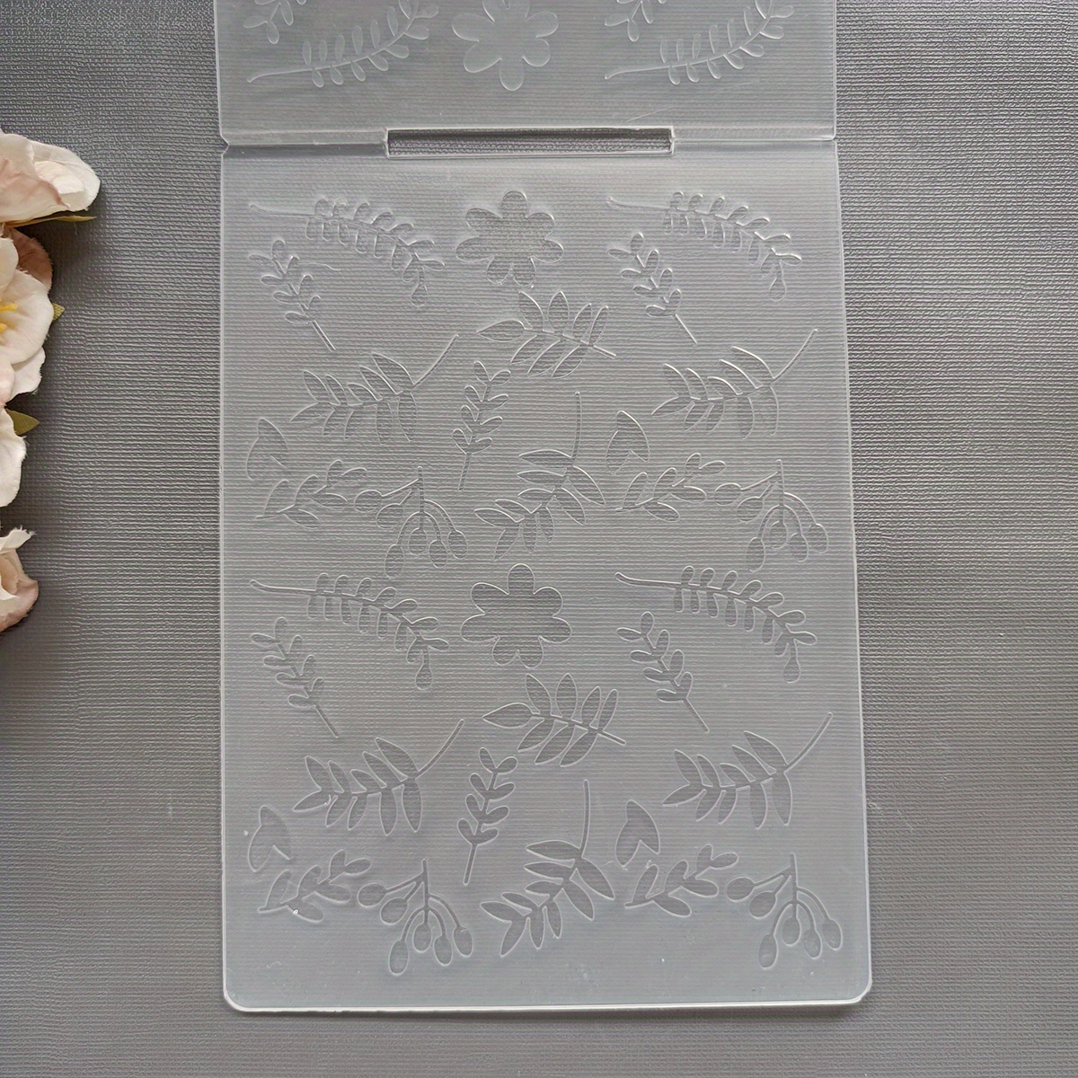 Small Leaves Flowers Embossing Folders Plastic Plates Design - Temu ...