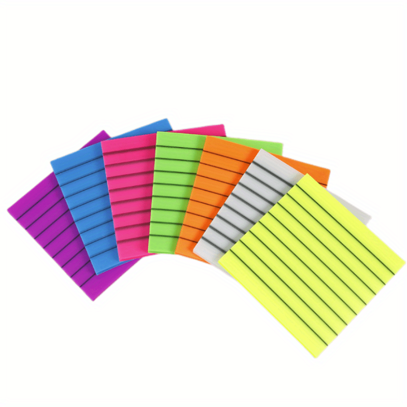 350 Transparent Sticky Notes 7 color Fluorescent Waterproof - Temu ...
