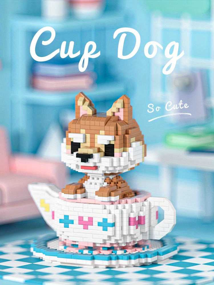 Diy Pet Dogs Building Blocks Toy Set Creative Educational - Temu