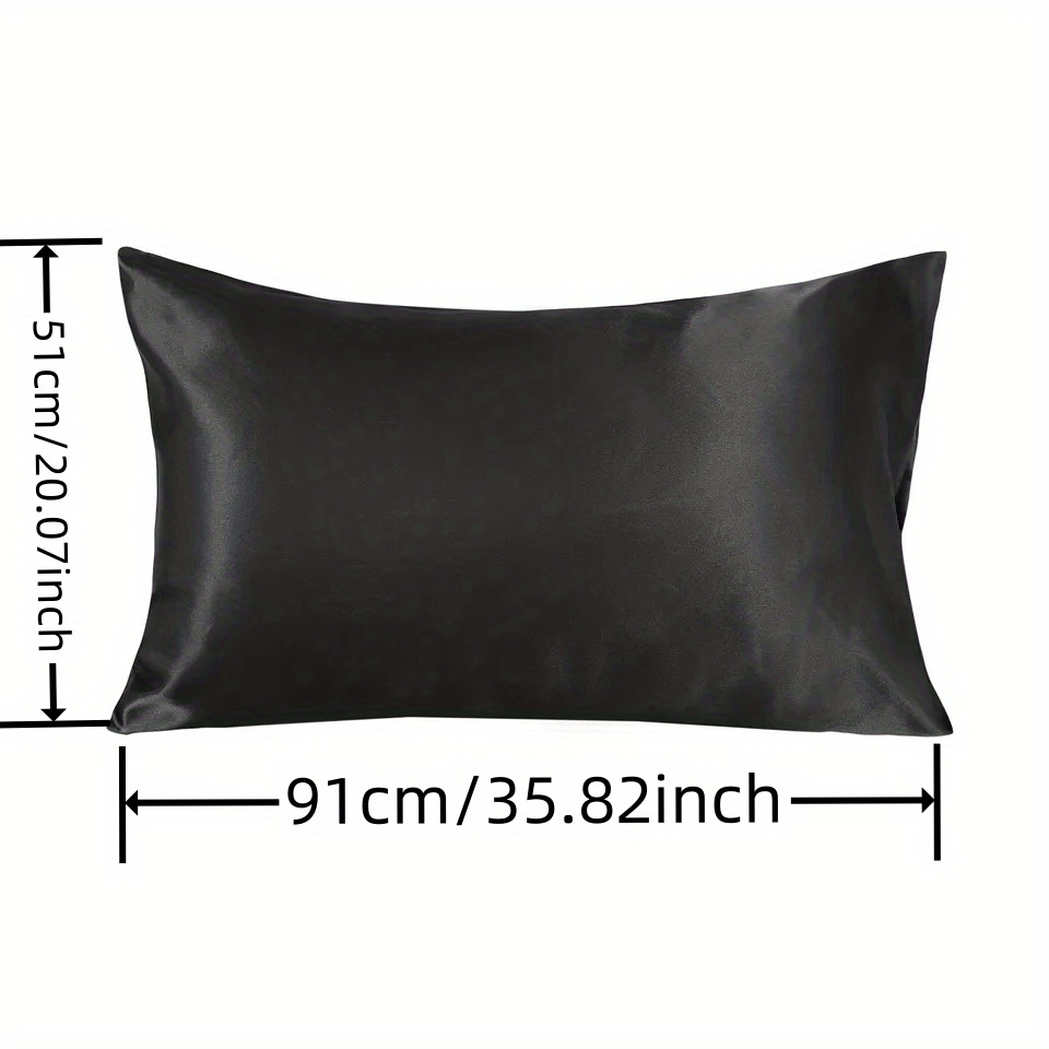 Solid Color Pillowcases Lightweight Luxury Satin Pillowcase - Temu United
