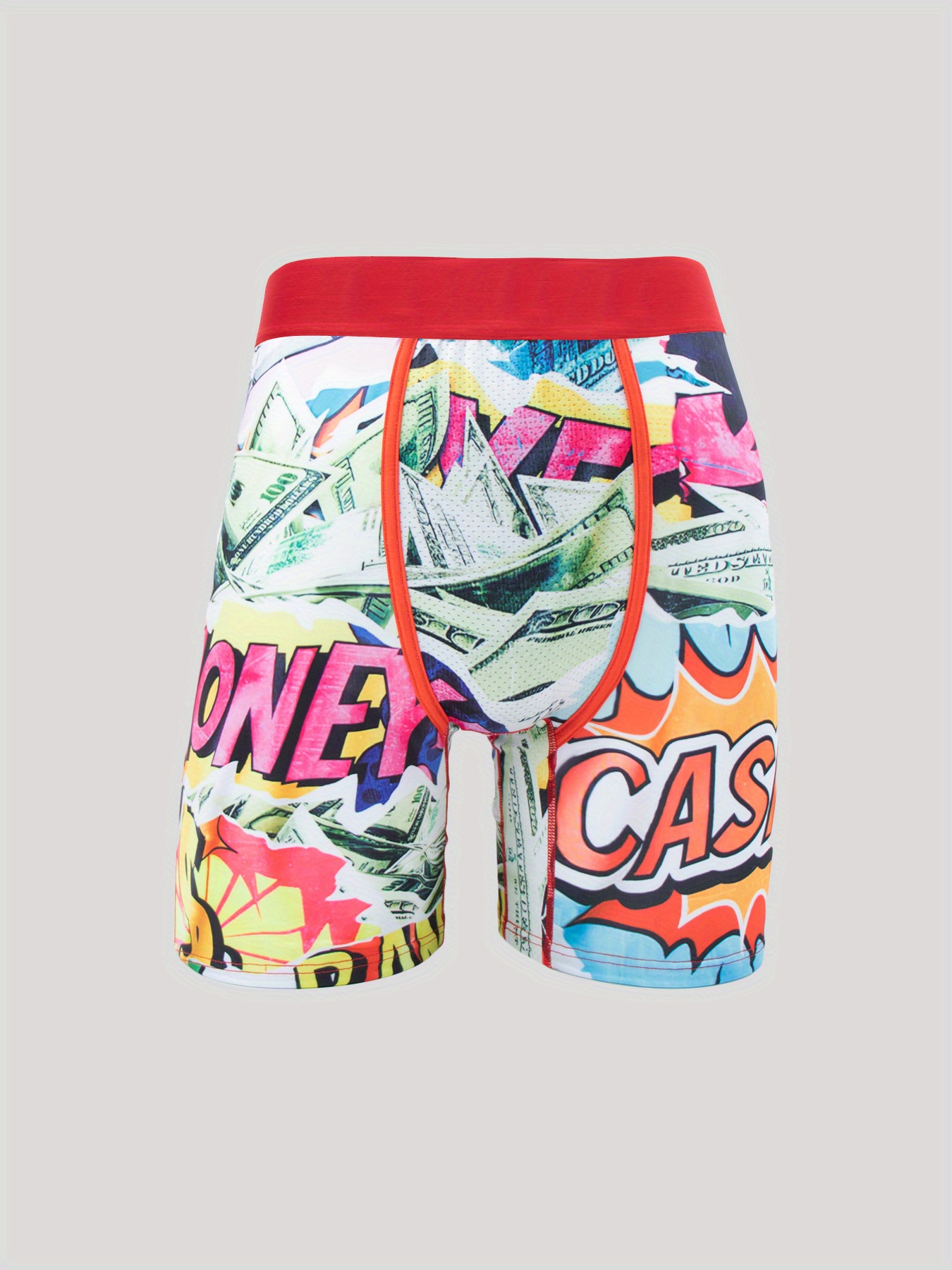 Men's Dollars Graphic Print Slim Fit Boxer Pants Swimming - Temu United ...