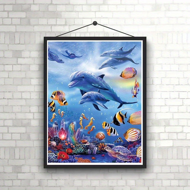 diy 5d kit dolphin painting decor - {region_name}