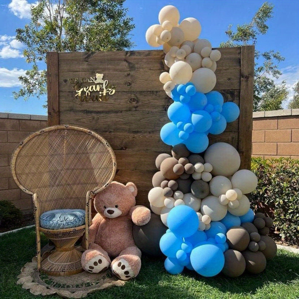 52pcs 12 Inch Round Helium Light Blue Balloons For Baby Shower Wedding ...