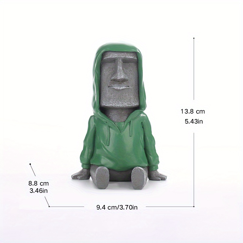 Resin Hand painted Crafts Green Stone Figurines Sculptures - Temu