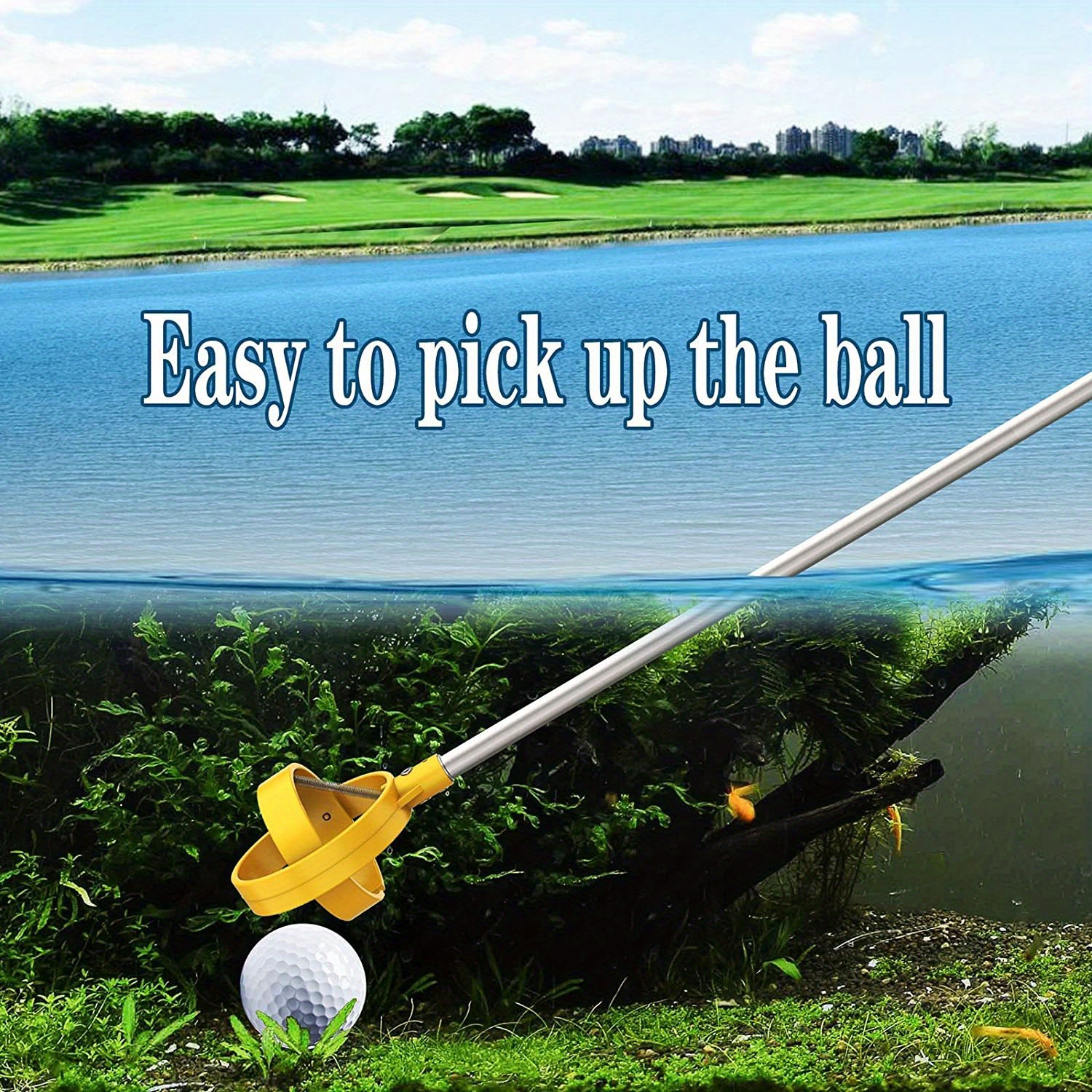 Stainless Telescopic Golf Ball Retriever Golf Accessories - Temu