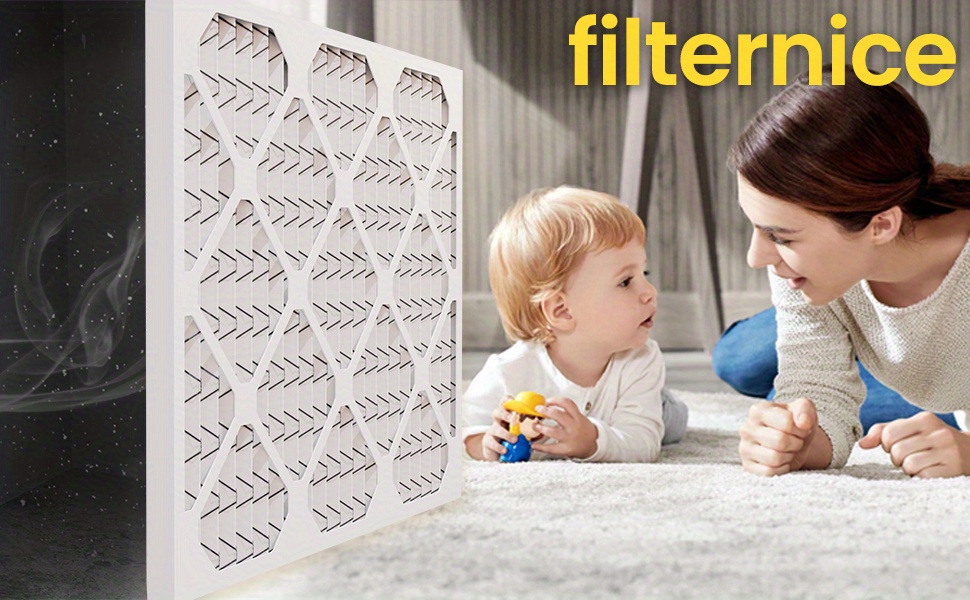 6 16x25x1 13 Pleated Air Conditioner Ac For Allergies Smoke - Home ...