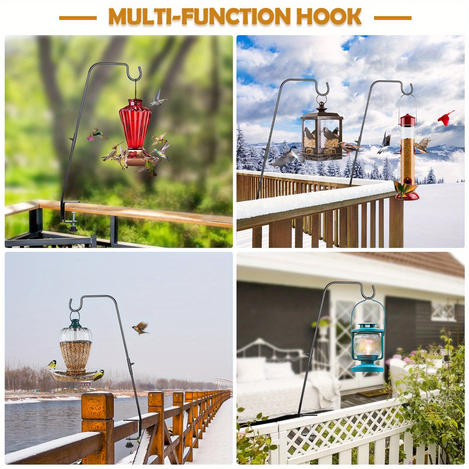 Bird Feeder Hanger Hummingbird Feeders Planters - Temu