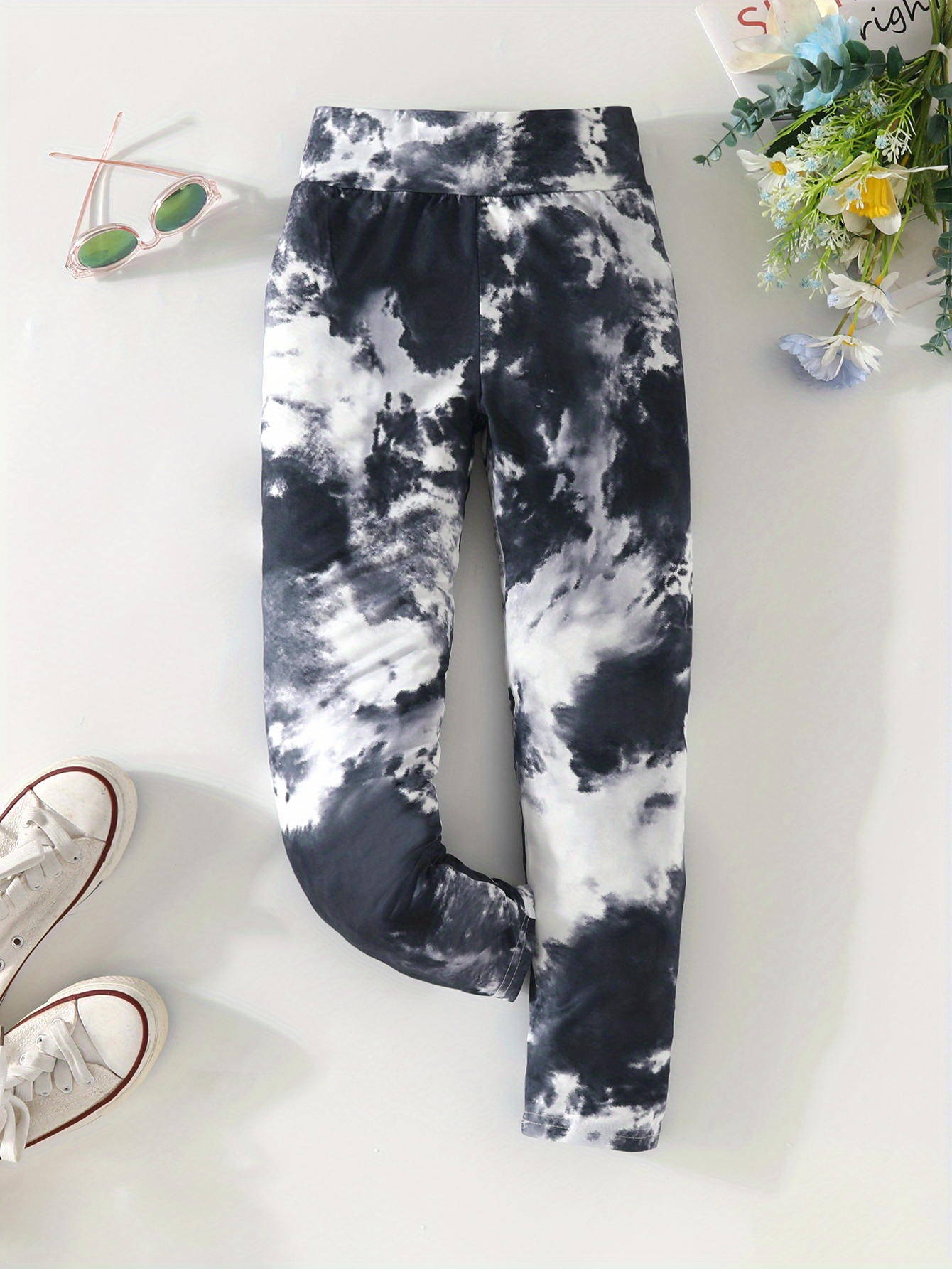 Kids Girls Trendy Tie dye High Waist Pants Leggings - Temu Netherlands